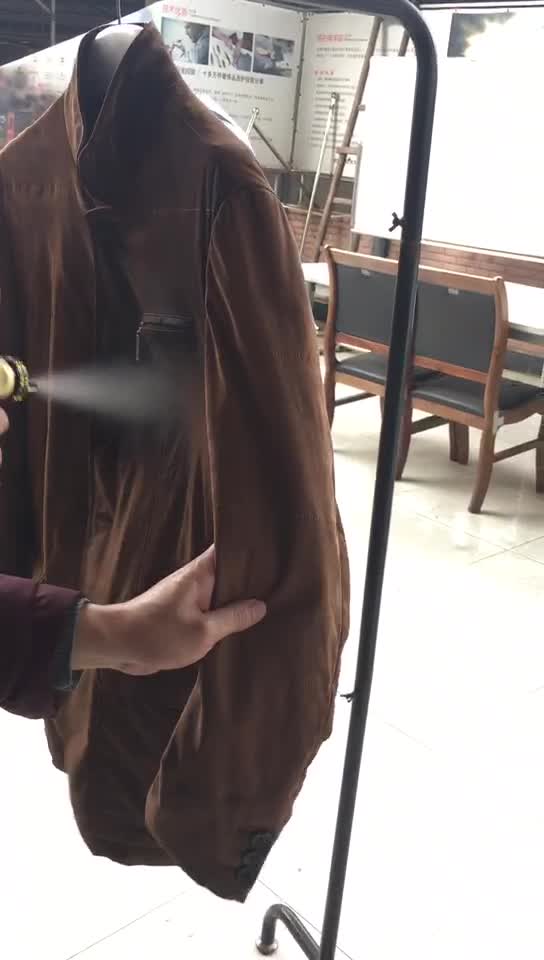 干洗店技术培训绒面皮翻新补色