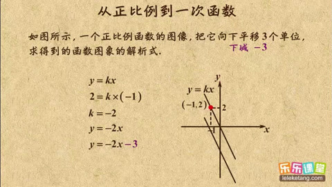 从正比例到一次函数