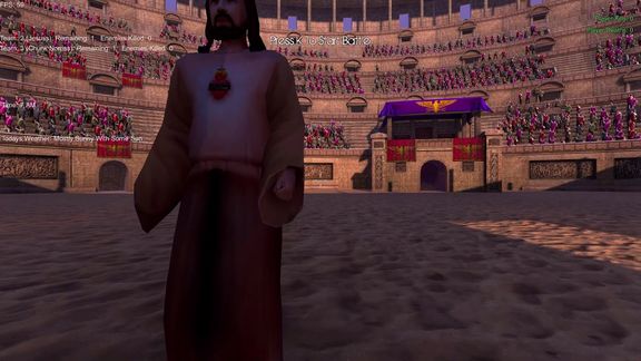 「史诗战争模拟器」不死武士.VS.耶稣 结局是这样?完全没想到