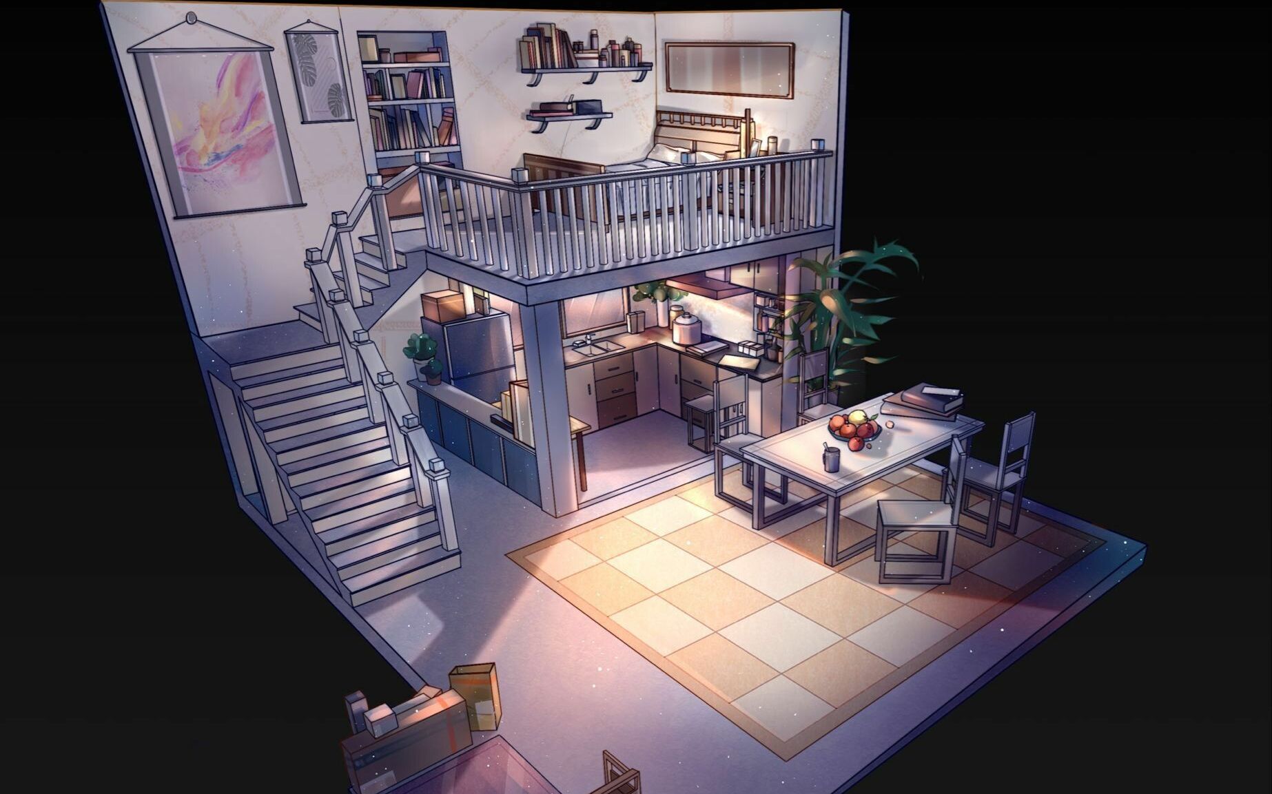 3Dmax场景建模——零基础写实复式楼房子建模