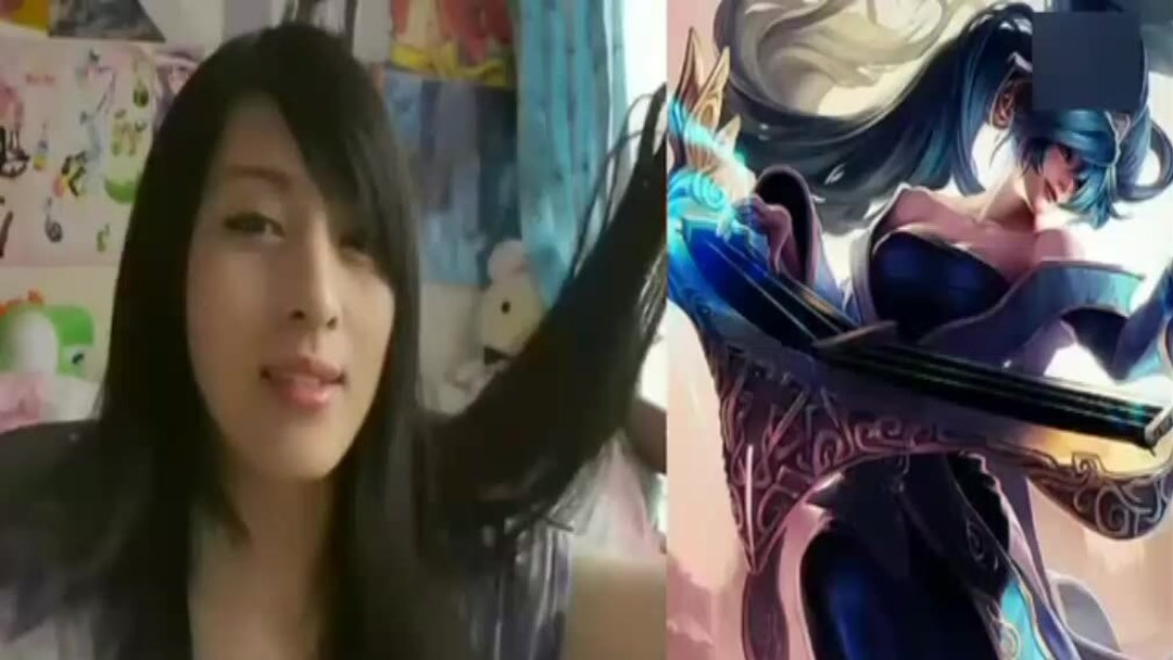 红人萌妹子,模仿LOL女英雄台词【5U视频工作室】