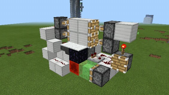 名卡 pe我的世界 2x2钥匙门