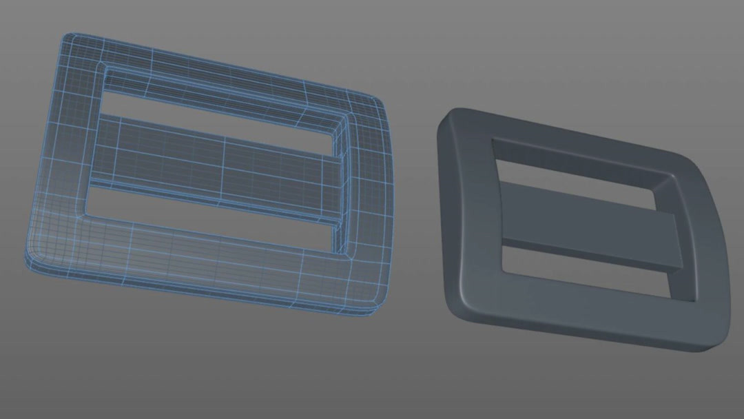 C4D背包扣子产品建模教程