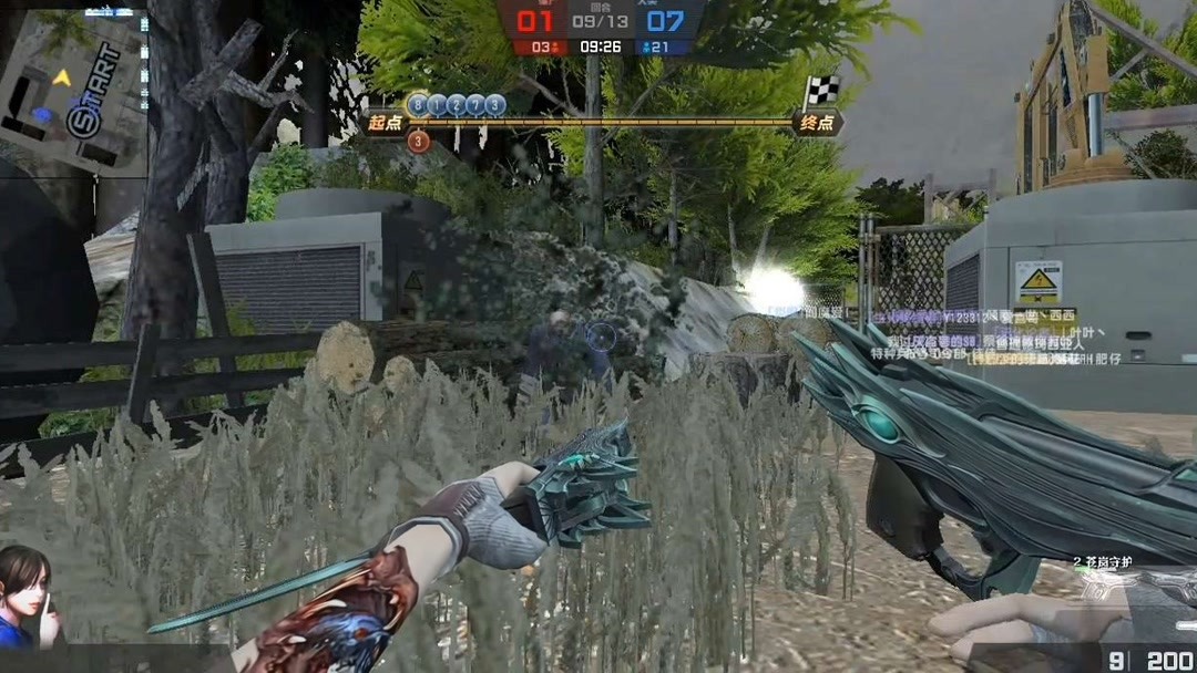 CSOL生化大逃杀模式拿苍岚守护配上炼狱双刃断后怼着僵尸脑壳锤