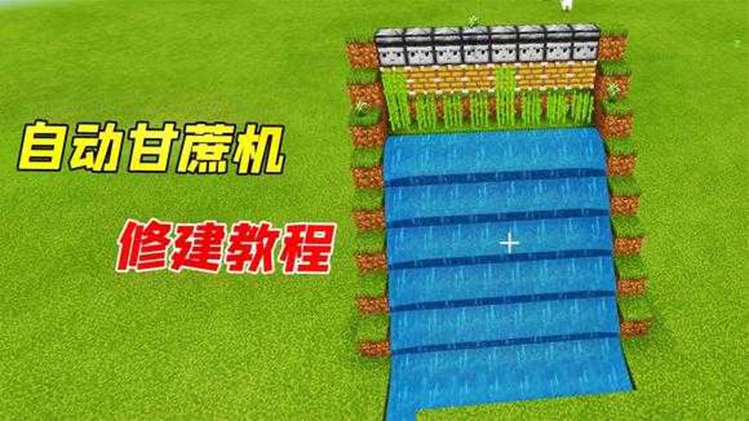 我的世界:超级轻松的自动甘蔗机,赶紧马起来!学会了吗?