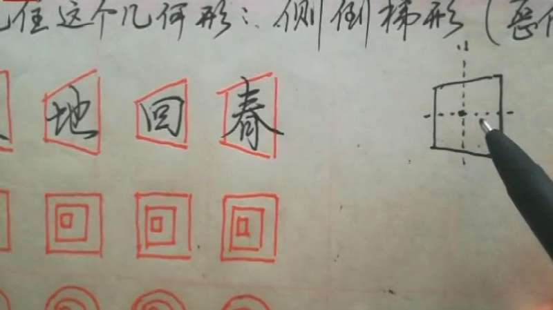 这个神奇的几何形,成为写字高手的一条捷径,想写漂亮字必用绝招