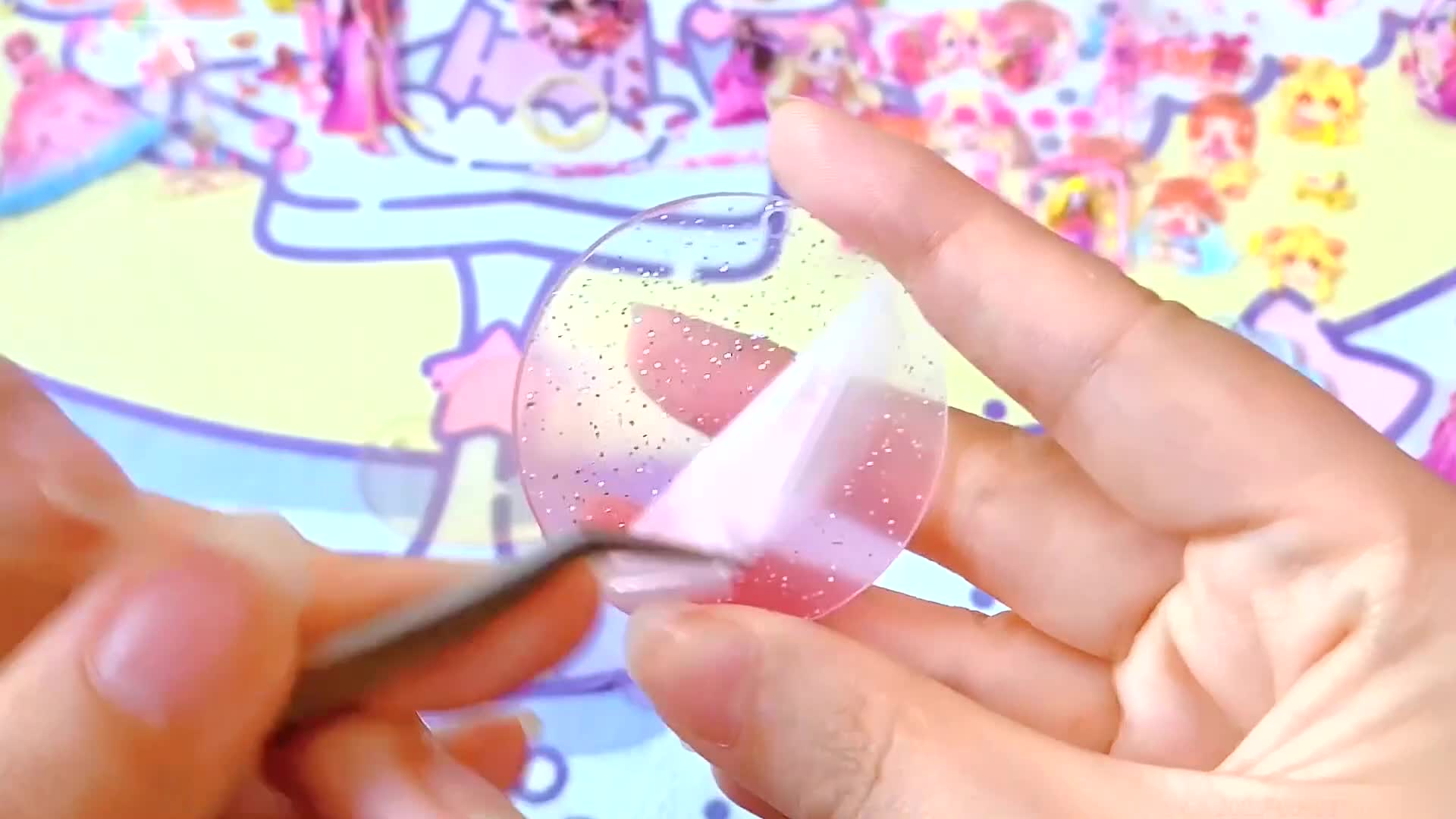 第一次做叶罗丽咕卡盘竟然这么好看神仙颜值贴纸情公主美爆