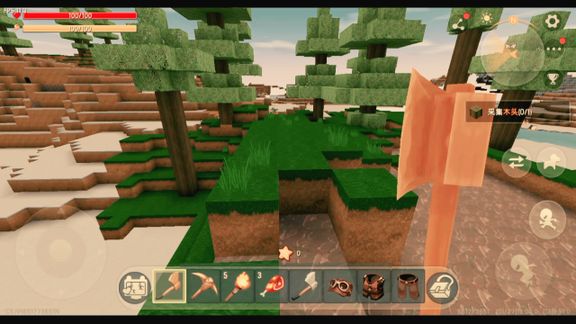 迷你世界1.这是我生存的第一天。