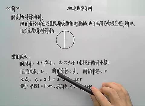 六年级上册数学《圆》圆的周长 学习视频