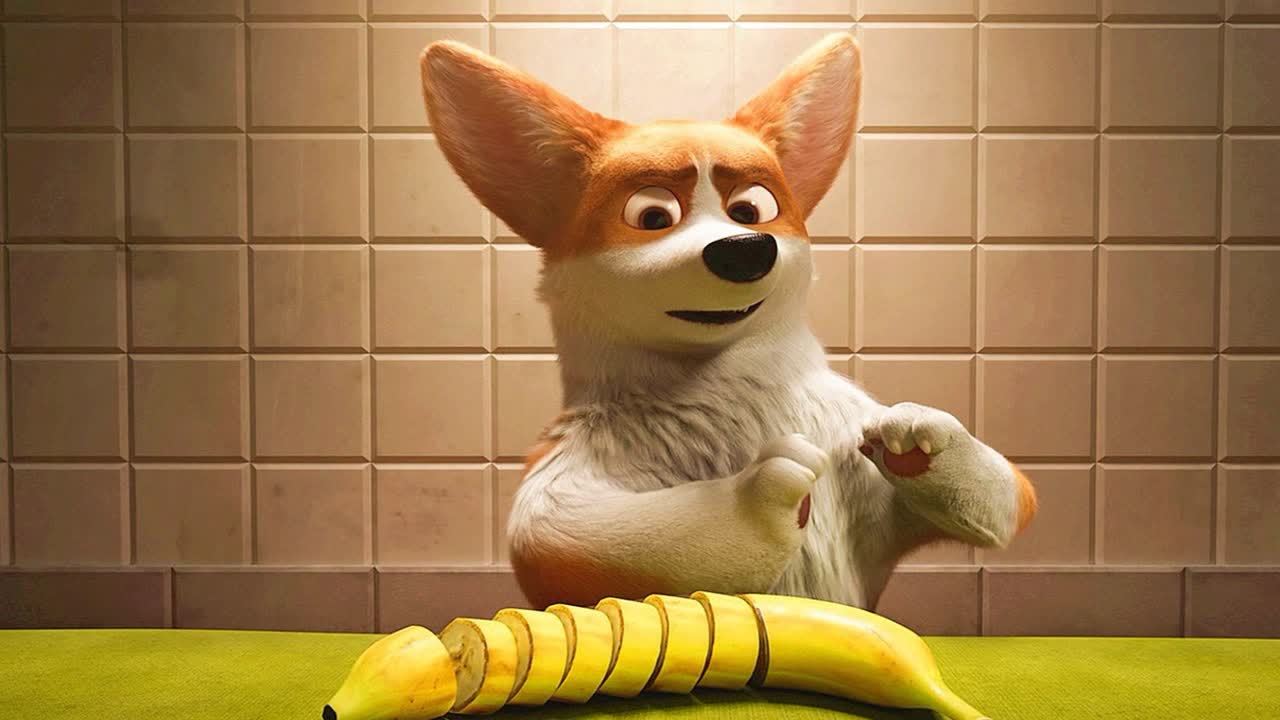 狗狗苦练功夫,终于练成徒爪切骨头,一部搞笑动画电影