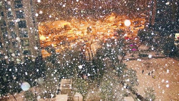 PS制作雪花飘落效果,喜欢嘛?