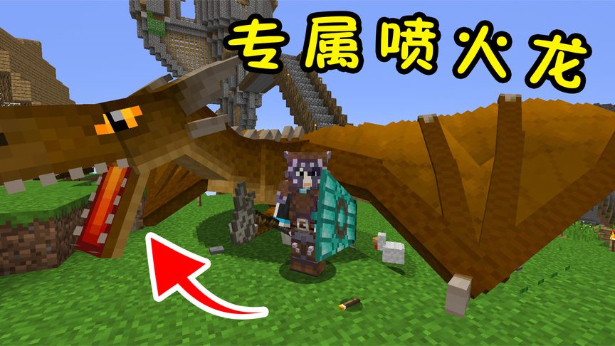 专属宠物喷火龙问世 我的世界RLcraft48生存