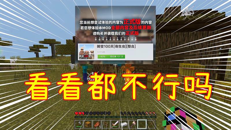 我的世界:这个模组太坑了,只是看看道具,都得花钱