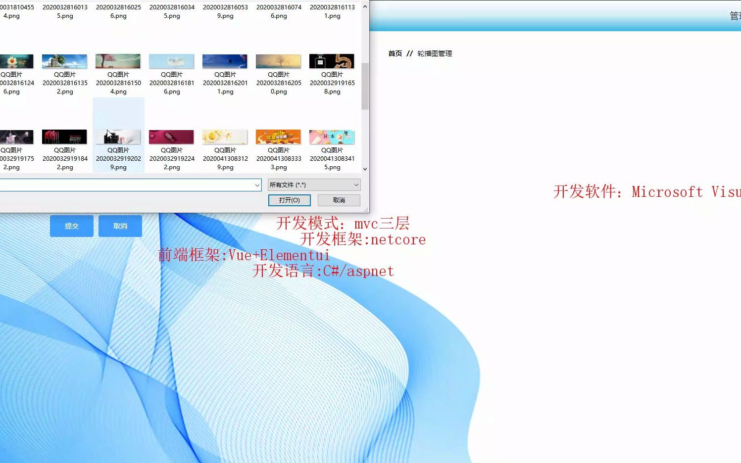aspnet三层架构MVC网络问卷调查系统Vue毕业设计源码+LW_45p2r