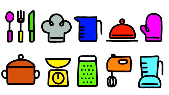 西点厨房小工具简笔画儿歌