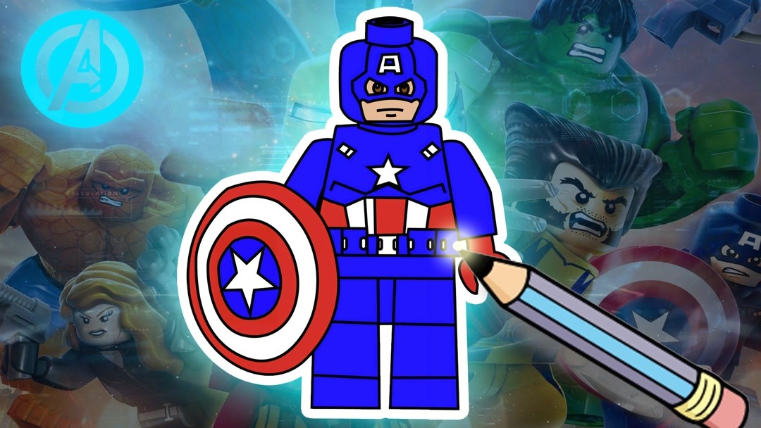 可能是最简单的美国队长画法了,零基础也可以轻松学会