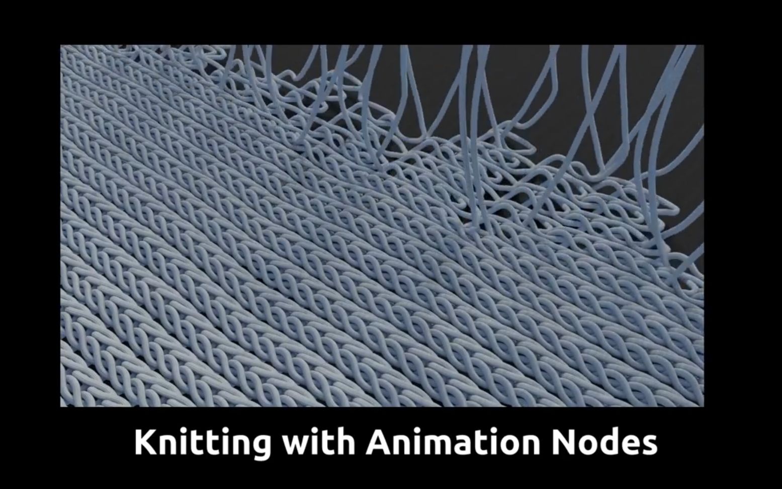 【Blender教程】制作带有动画节点的程序编织动画