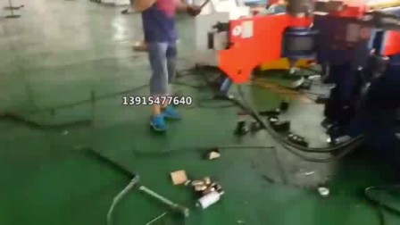 全自动钢管弯管机视频 农业生产管件折弯机 交通管件