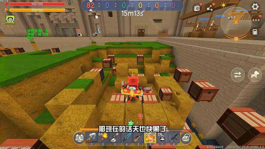 迷你世界变形金刚394:变形金刚用宝箱里的武器能打败僵尸军团吗