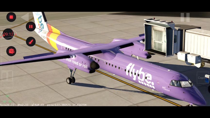 模拟航空飞行2020:F机长驾驶冲8降落在旧金山国际机场。