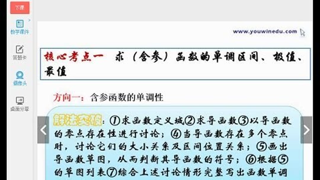 1030高数5-王雄-导函数综合应用-视频