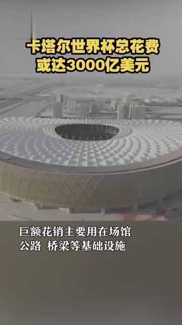 卡塔尔世界杯总花费或达3000亿美元!