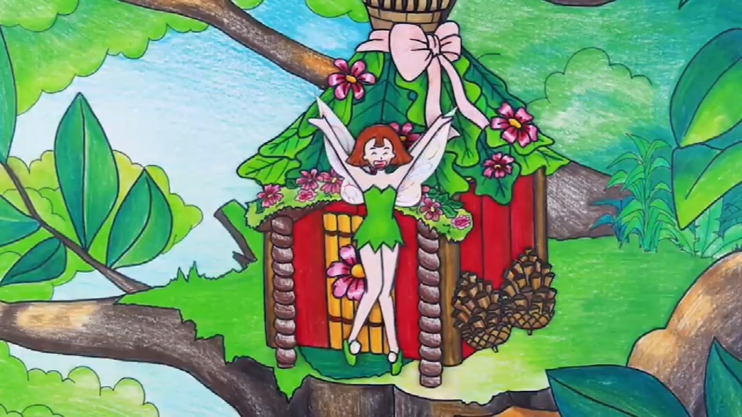 趣味定格动画:小美真是一个建筑师,在山上建筑自己的新房子!