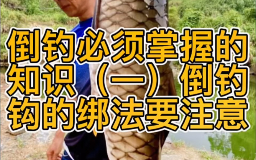 路亚倒钓必须掌握的知识(一)倒钓绑法要注意