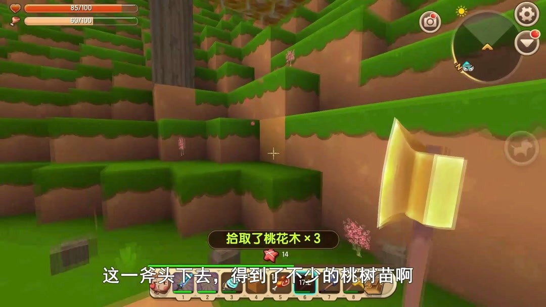 迷你世界极限生存21:为了让家园变美丽,我在门口种上了一排荷