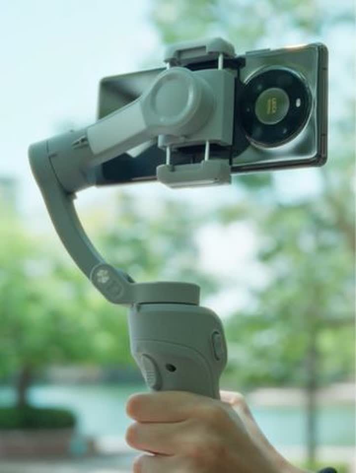 拓骐MO1三轴云台手机稳定器,三轴增稳智能追踪一机多用,可调补光灯...