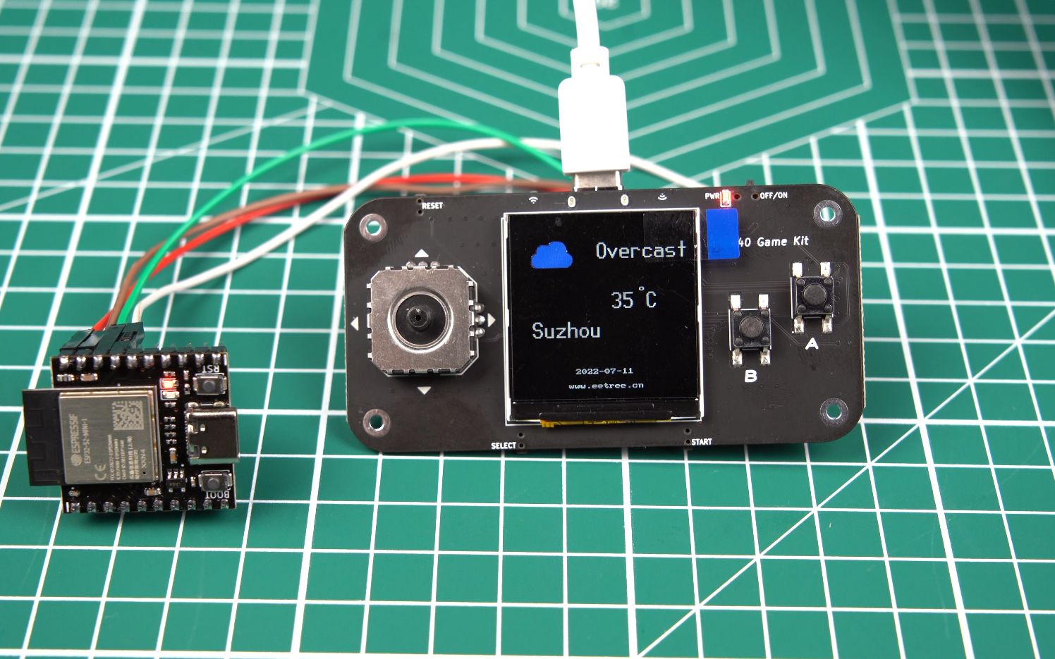 ESP32-S2 WiFi模块实现联网气象台