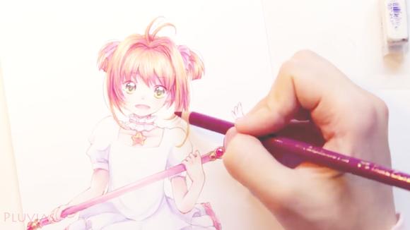 手绘:可爱的动漫元气少女,你还记得那个叫“小樱”的吗?