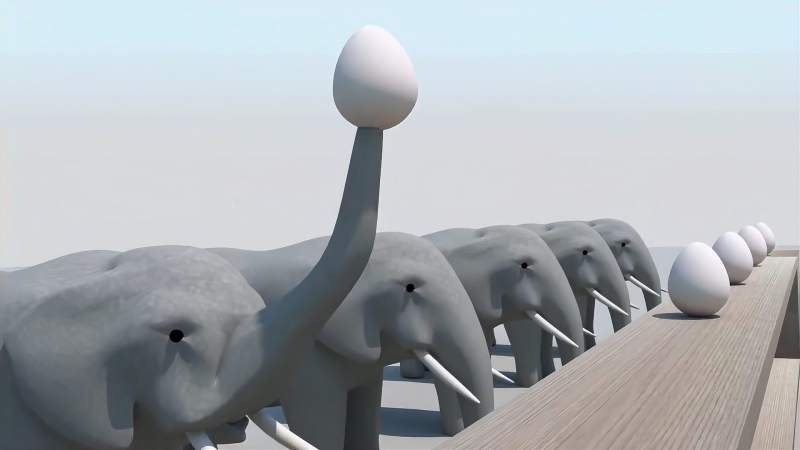 儿童益智:大象也会表演杂技