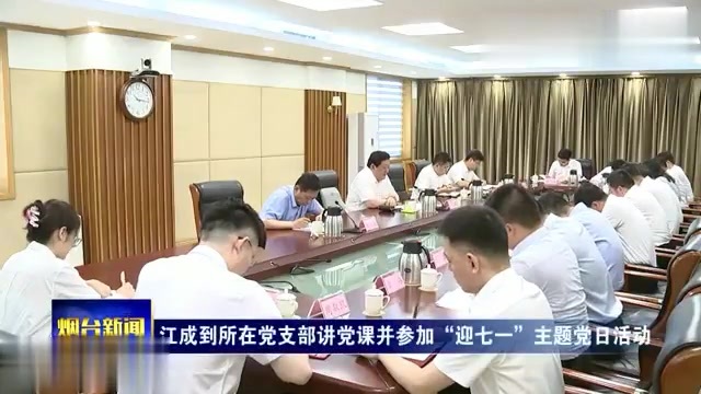 江成到所在党支部讲党课并参加"迎七一"主题党日活动