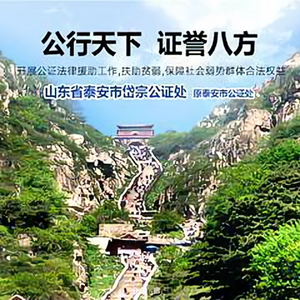 岱宗公证泰安市公证处 