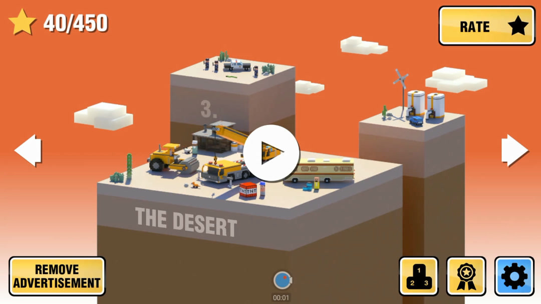 小皮卡沙漠工作♥工程车模拟驾驶游戏