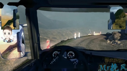 斯堪尼亚重卡驾驶模拟,老司机悬崖峭壁,挑战死亡之路