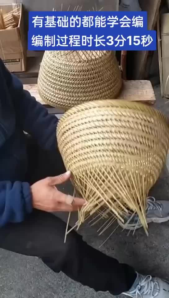 篮子编织过程,有基础的都能学会,很详细的教学
