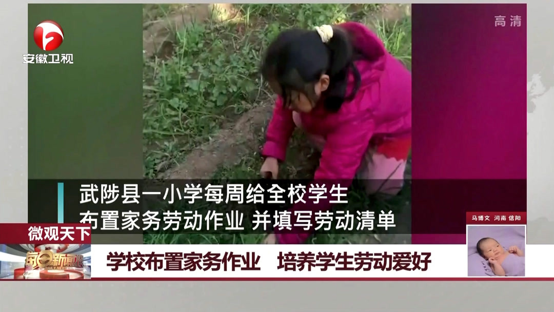 学校布置家务作业 培养学生劳动爱好