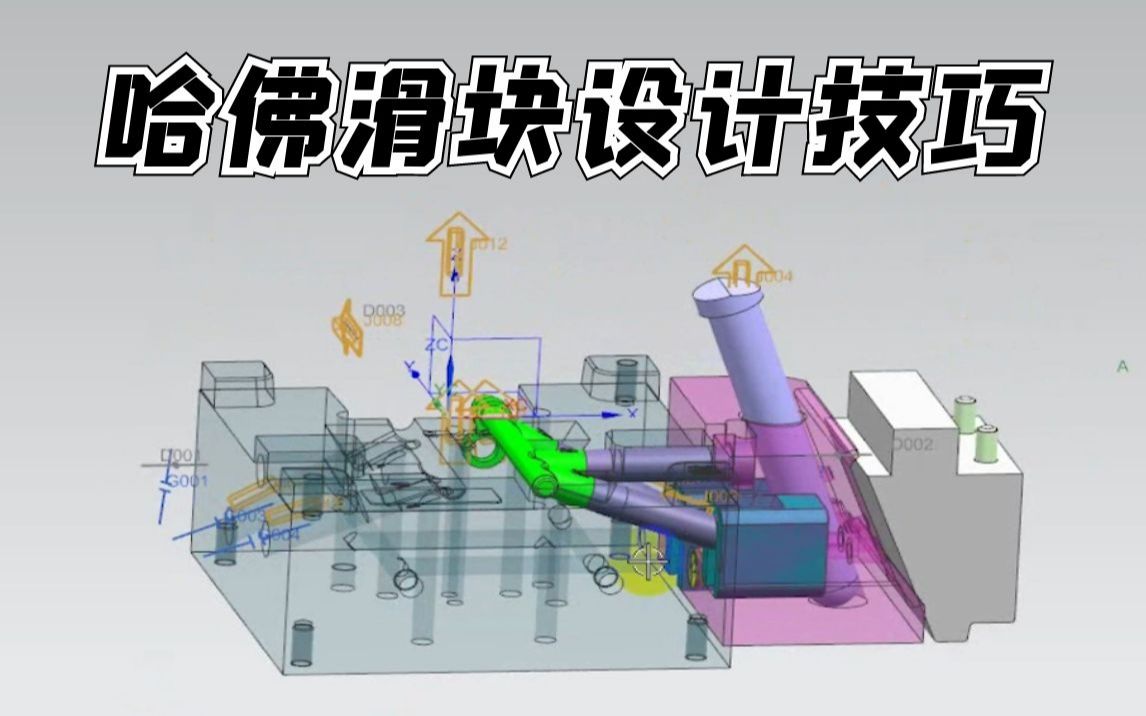 UG模具设计:哈佛滑块设计的原理及技巧