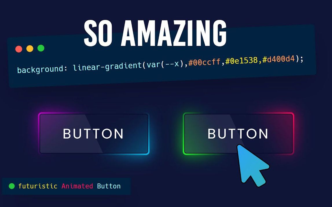 未来主义的CSS动画按钮