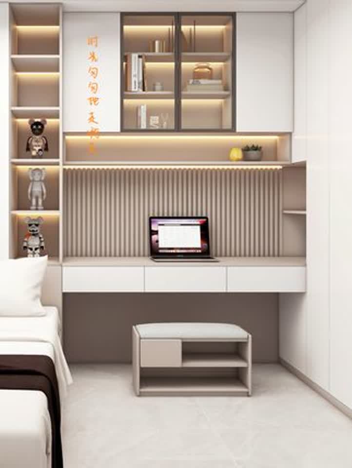 #装修 #卧室 #案例分享 #装修设计 #室内设计 卧室空间小,这样做挺...