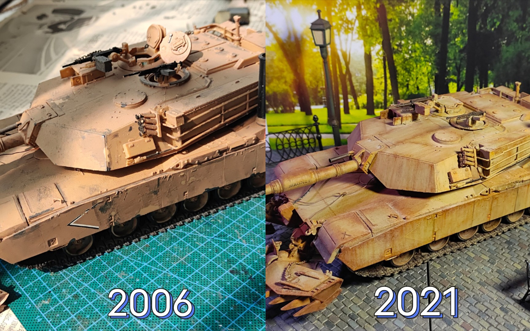 15年的时光如何改变一个模型?老物翻新——M1"往日不再"涂装