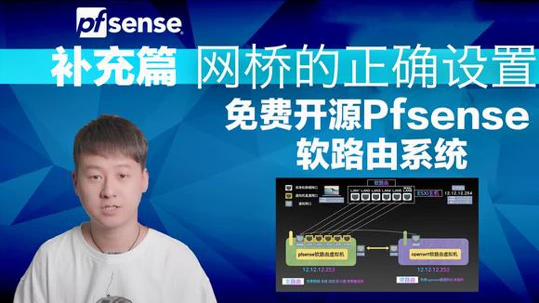 pfsense完整正确网桥设置步骤,排除一切会出现的诡异现象