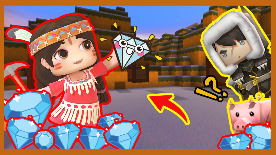 迷你世界雪国奇遇7:3人进矿洞比赛挖钻!挖到9颗钻石让他们惊讶