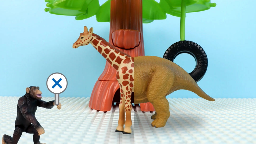 玩具世界小子拼装各种玩具动物模型