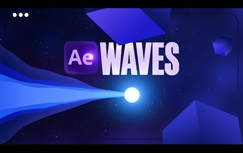 【AE教程|油管搬运|MG动画】创建平滑的波浪动画