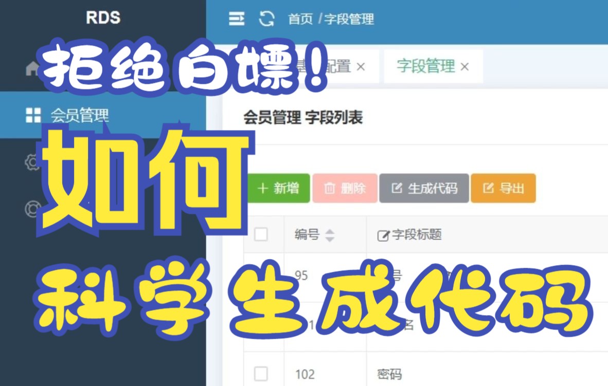 拒绝白嫖!如何科学生成代码,不要写代码就能实现后端功能和前端API!