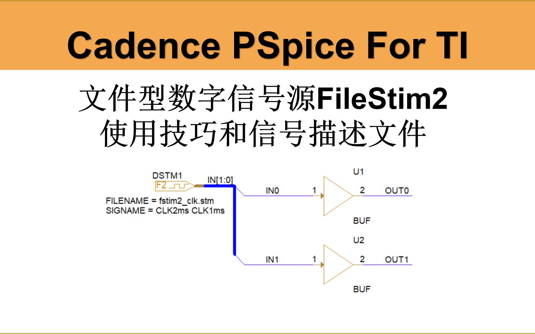 PSpiceforTI第80集:文件型数字信号源FileStim2的使用方法