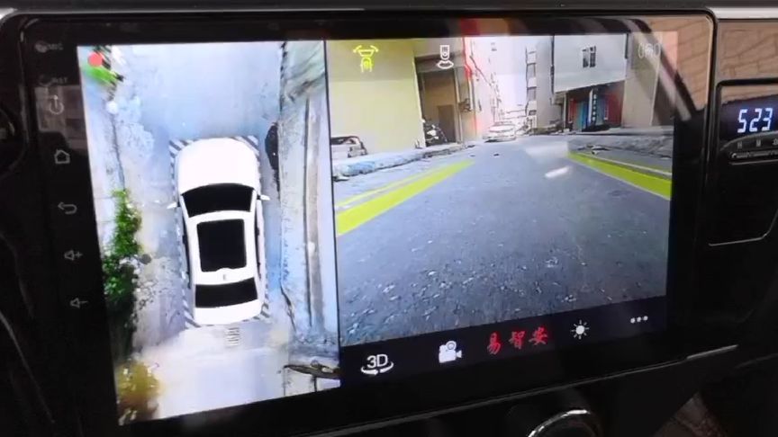 17款卡罗拉3D360全景导航一体机行车记录仪